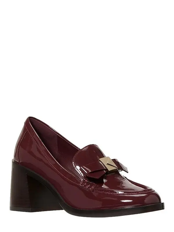 Kate Spade New York Deco Bow Loafer Pumps - Dark Merlot