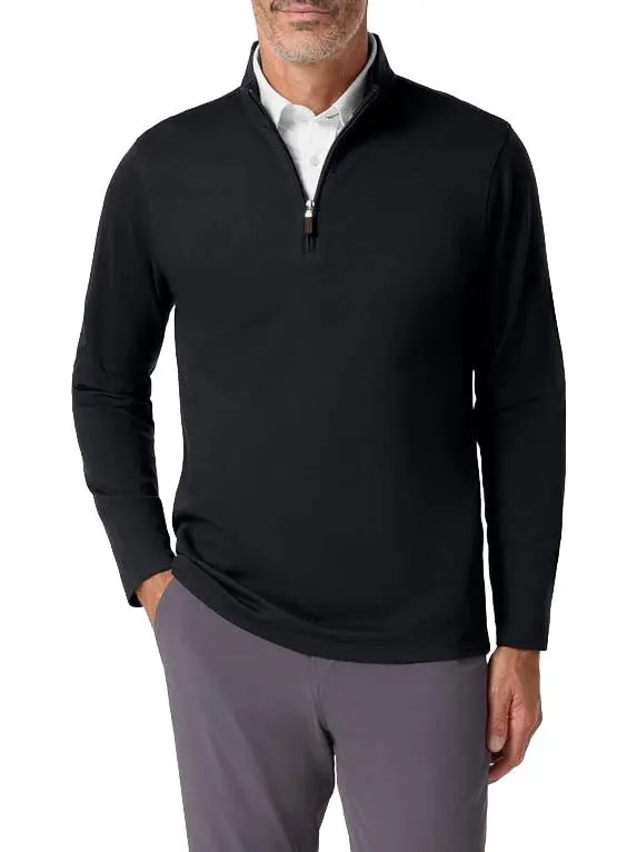 Mizzen+main Kpi Quarter-zip Pullover - Black