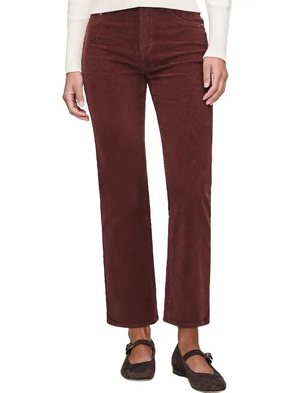 DL1961 Patti High-rise Ankle Straight Corduroy Jeans - Syrah