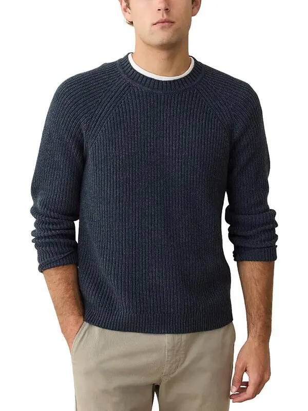 Marine Layer Inverness Crewneck Sweater - Navy/green