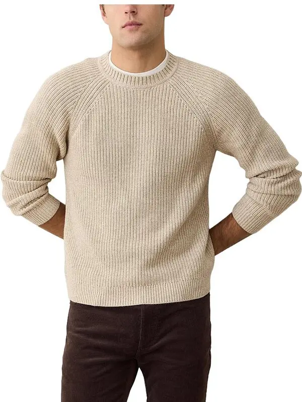 Marine Layer Inverness Crewneck Sweater - Oatmeal