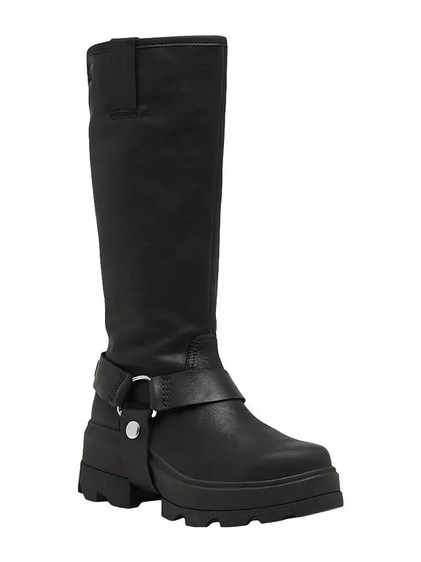 Sorel Leather Tall Boots - Black/black