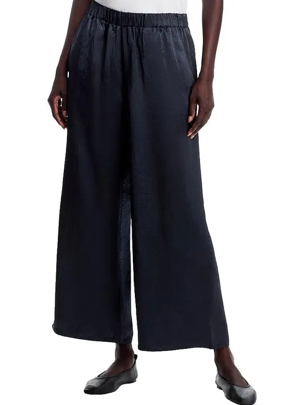 Eileen Fisher Wide Ankle Pants - Graphite