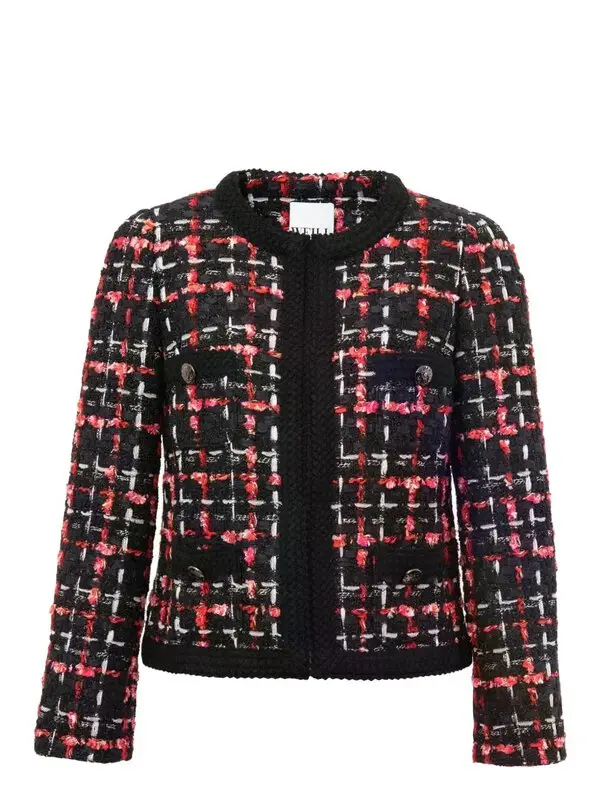 WEILL Checked Tweed Jacket - Red
