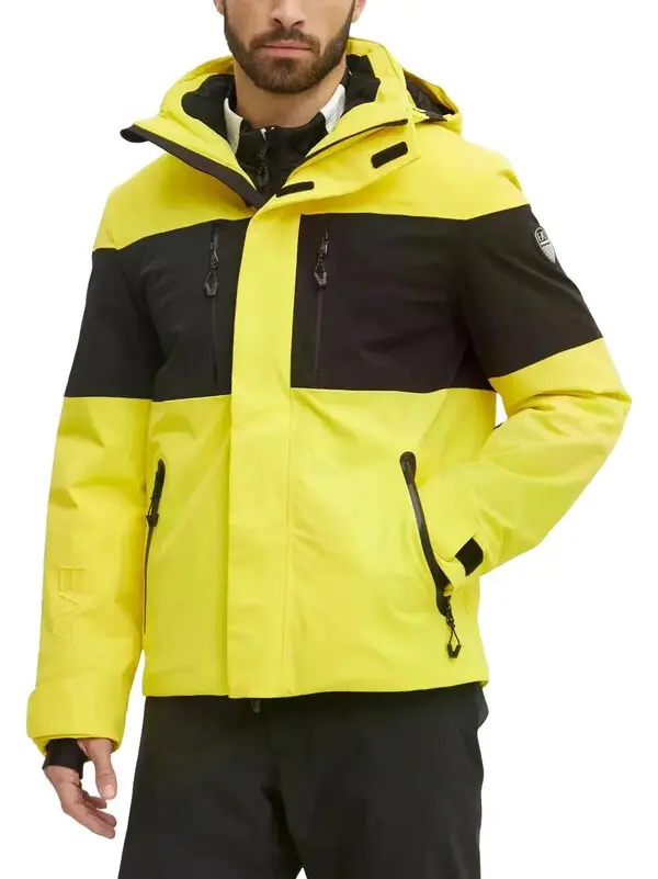 Emporio Armani Panelled Hooded Performance Jacket - Yellow