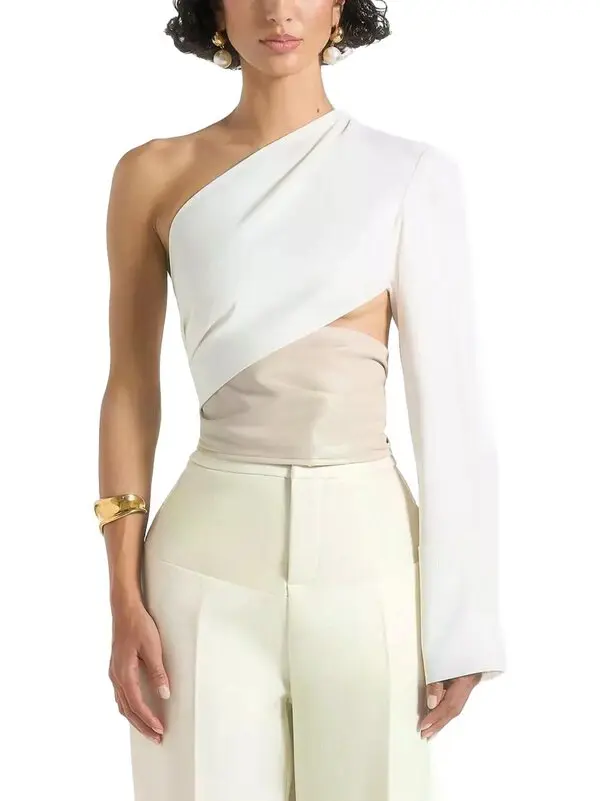Manière De Voir One-shoulder Top - White