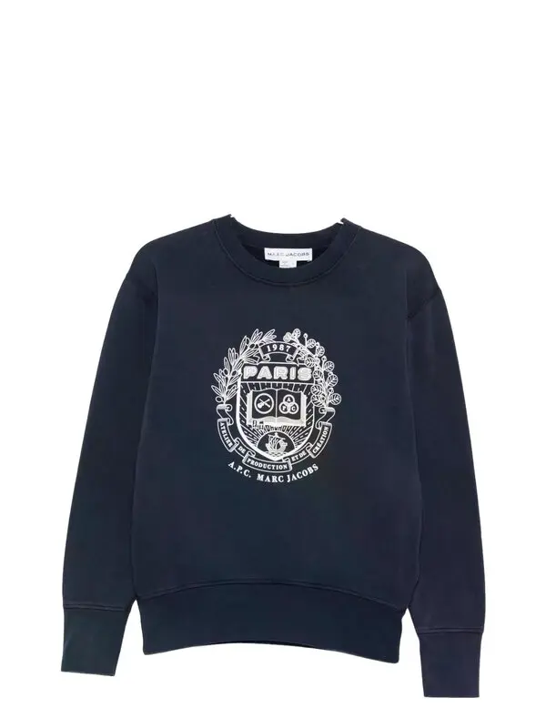 A.p.c. Graphic-print Sweatshirt - Blue