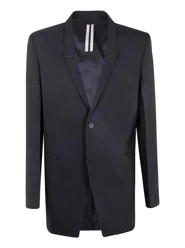 Rick Owens Single-breasted Jacket - Black