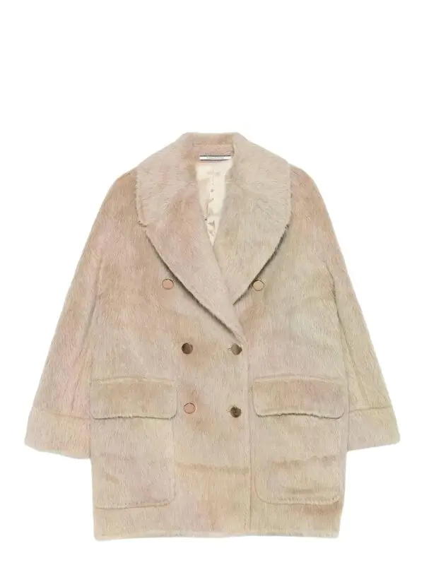 Tagliatore Lillian Double-breasted Coat - Neutrals