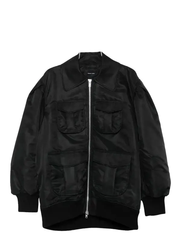 Simone Rocha Pocket Zip Bomber Jacket - Black