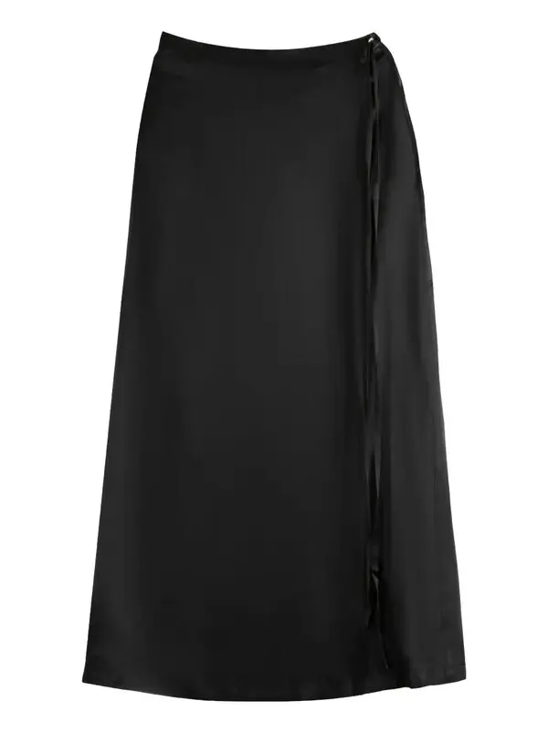 ATELIER Tie-wrap Skirt - Black