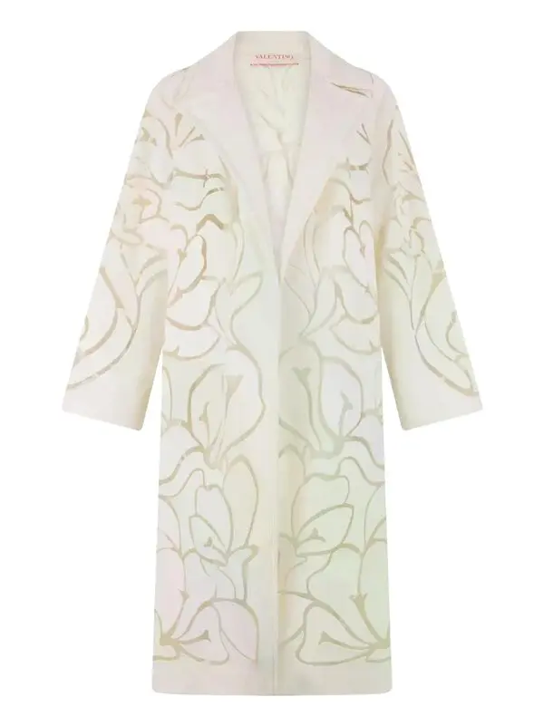 Valentino Garavani Floral Coat - White
