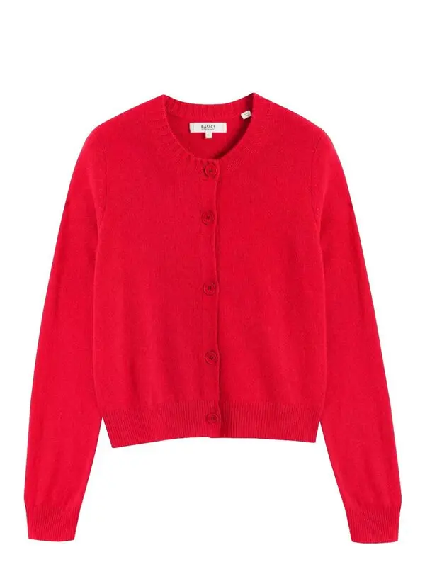 Chinti & Parker Crew-neck Cardigan - Red