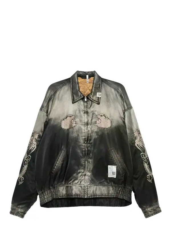 Mihara Yasuhiro Embroidered Souvenir Jacket - Black