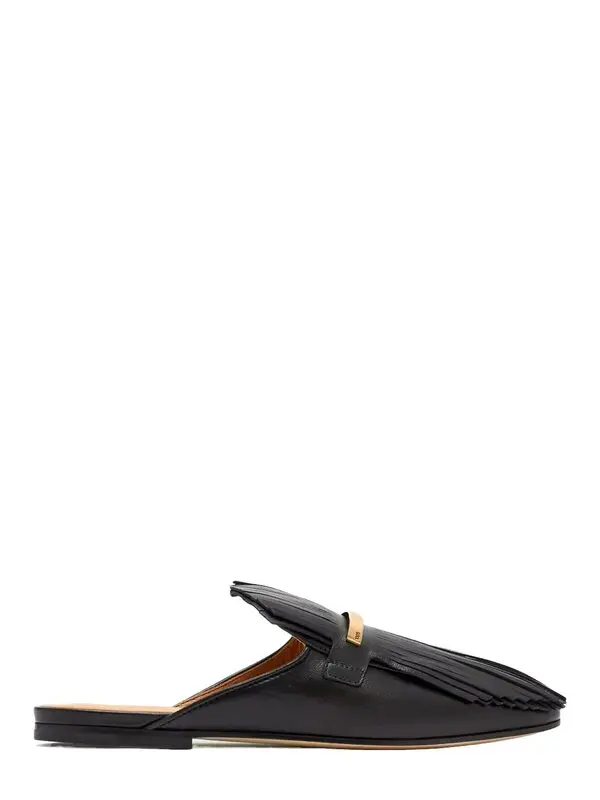 TOD'S Fringe-detailed Mules - Black
