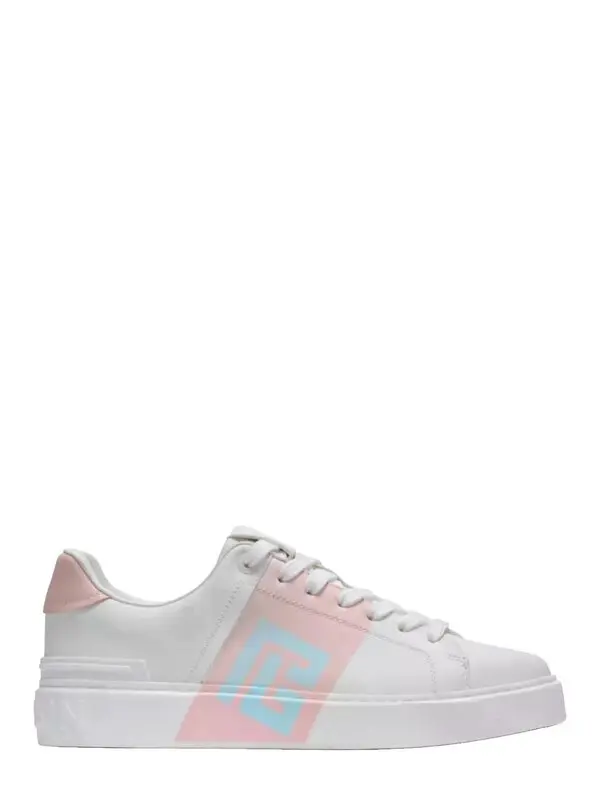 Balmain B-court Panelled Sneakers - White