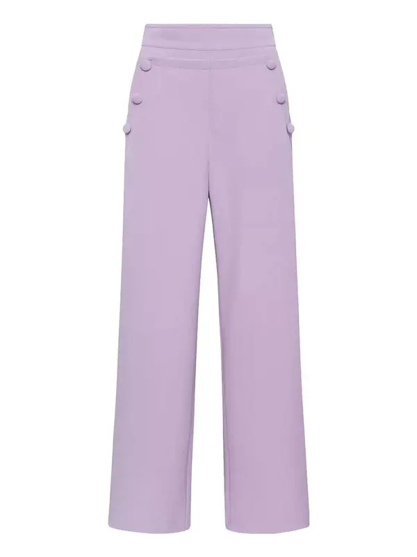 Malìparmi Button-detailed Trousers - Purple