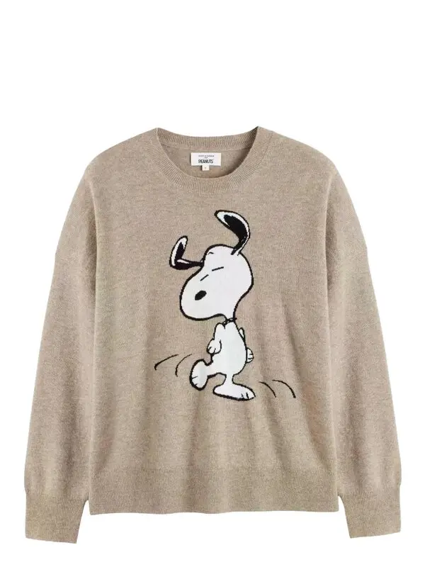 Chinti & Parker Dancing Snoopy Sweater - Neutrals
