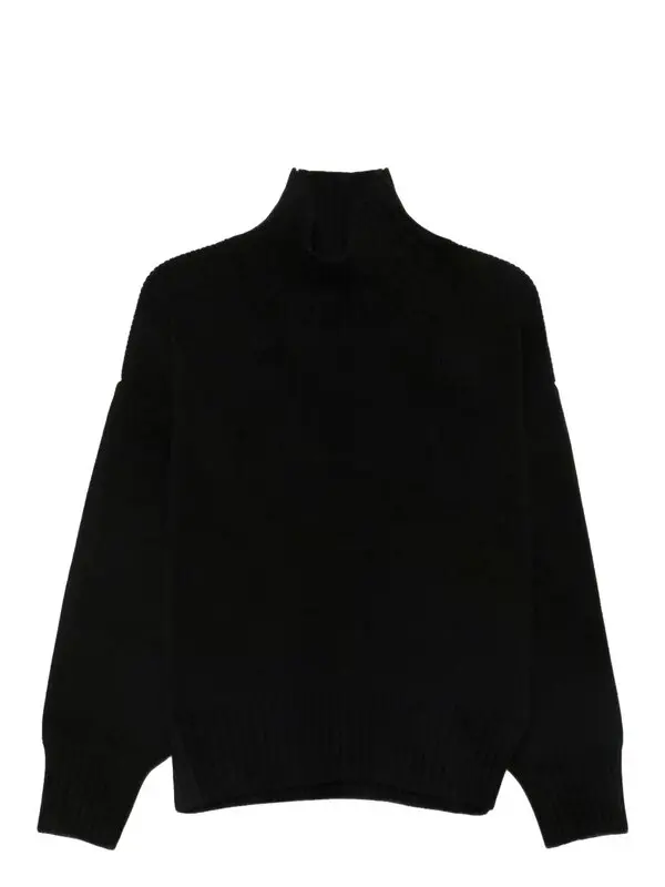 RÓHE Roll-neck Sweater - Black