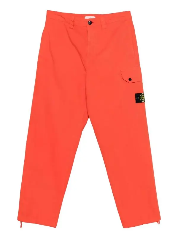 Stone Island Compass-badge Cargo Trousers - Orange