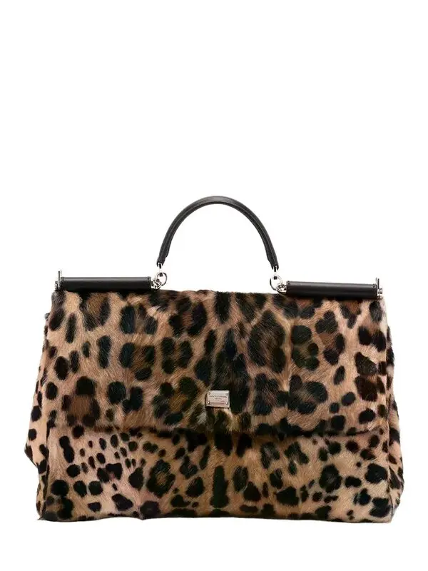 Dolce & Gabbana Leopard-print Tote Bag - Brown