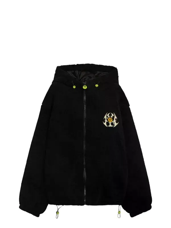 BARROW Teddy Zipped Hoodie - Black