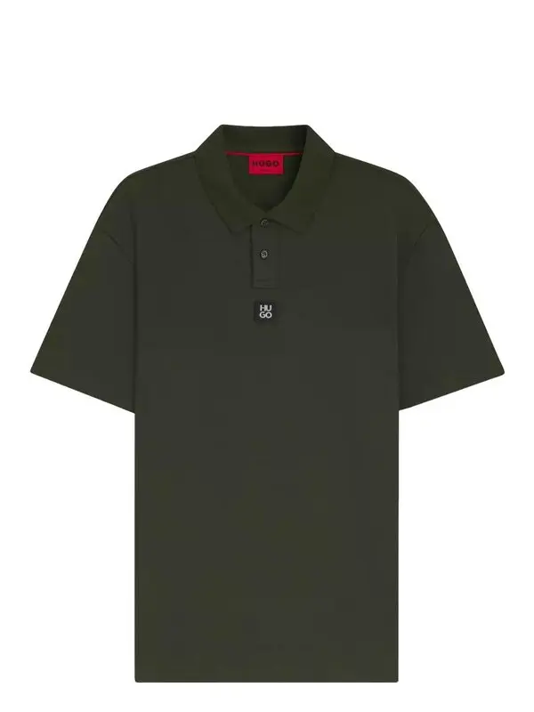 Hugo Logo-plaque Polo Shirt - Green