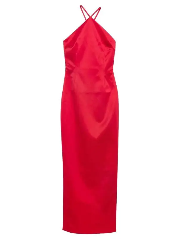 Solace London Fern Maxi Dress - Red