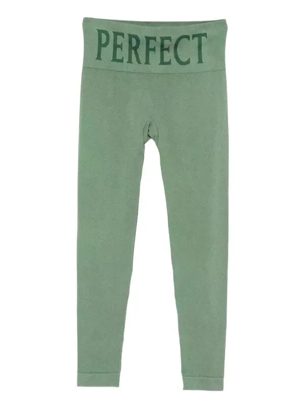 Perfect Moment Logo-waistband Leggings - Green