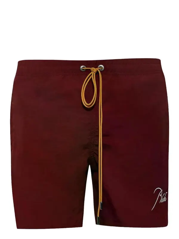 Rhude Logo Swim Shorts - Red