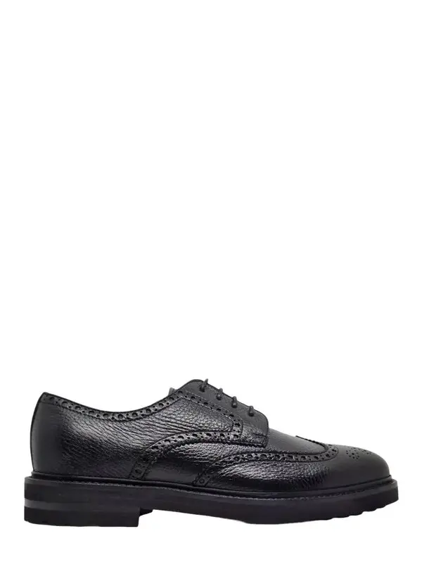 HENDERSON BARACCO Leather Derby Shoes - Black