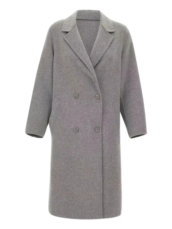 KAOS Wool-blend Double-breasted Coat - Grey