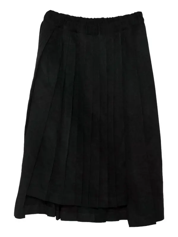 BLACK COMME DES GARÇONS Pleated Skirt - Black