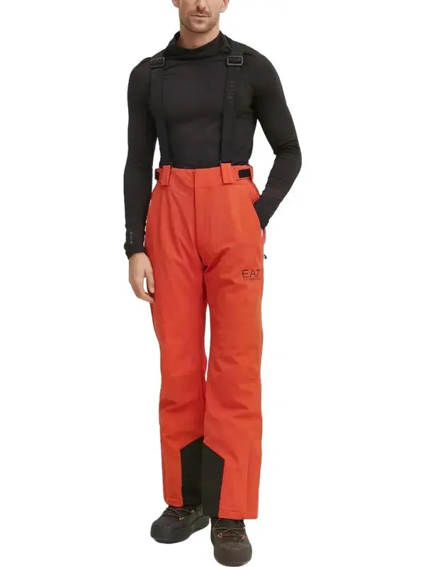 Emporio Armani Logo-print Skiwear Trousers - Orange