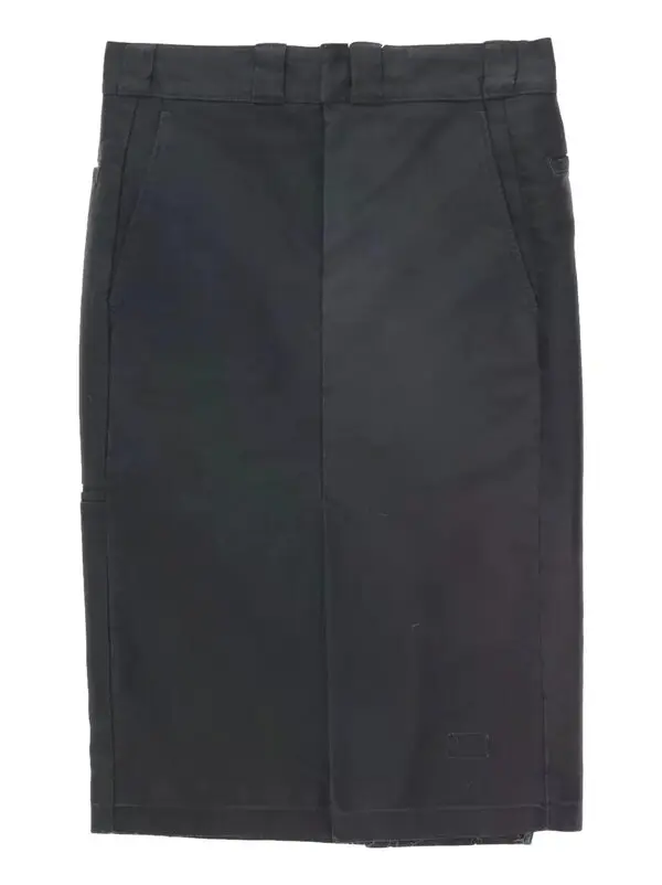 MAISON MARGIELA Pencil Midi Skirt With Pockets - Grey