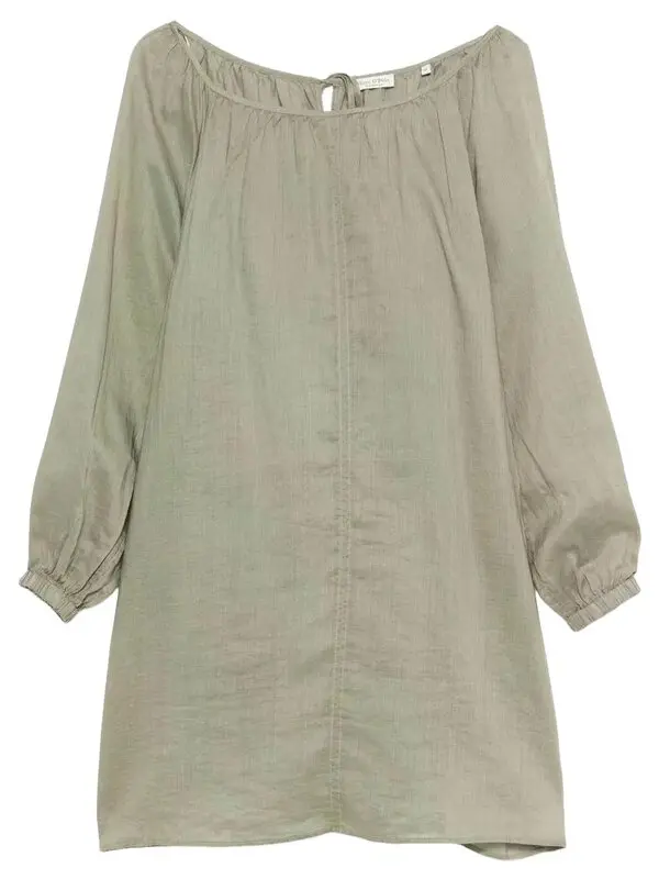 Marc O'polo Gathered Long-sleeve Dress - Green
