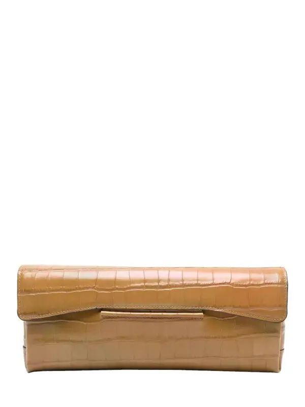 TOTEME Croco-embossed Clutch Bag - Brown