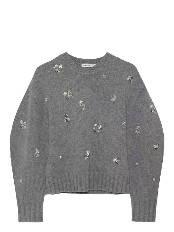 Simkhai Coraline Embellished Sweater - Grey
