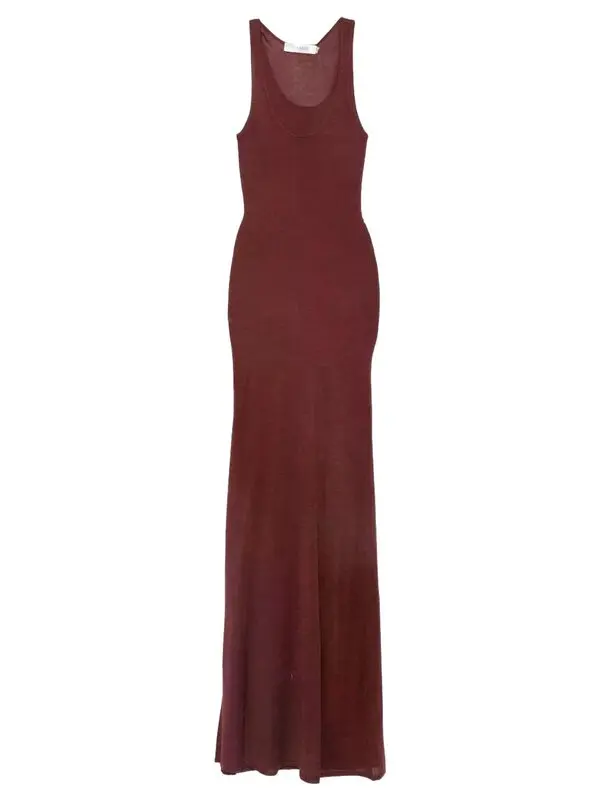 AYA MUSE Scoop-neck Maxi Dress - Brown