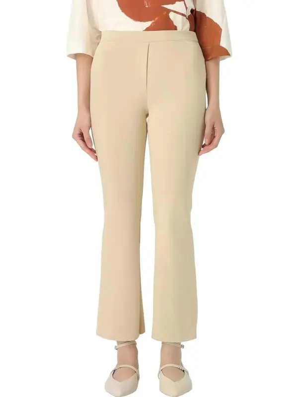 Liviana Conti Flared Trousers - Neutrals