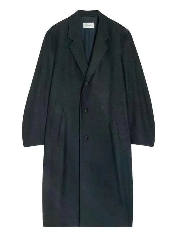 LEMAIRE Tailored Single-breasted Coat - Black