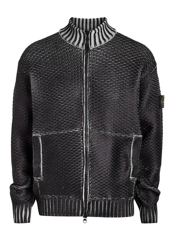 Stone Island Sublimatic Knit Cardigan - Grey