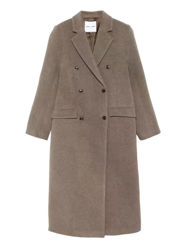 SAMSOE SAMSOE Falcon Long Coat - Brown
