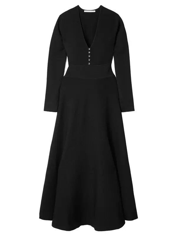 Maria Mcmanus Stretch-knit Maxi Dress - Black