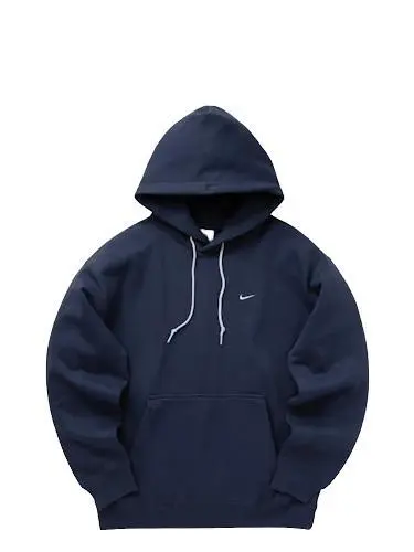 Nike Nikelab Solo Swoosh Fleece Hoodie - Midnight Navy Blue