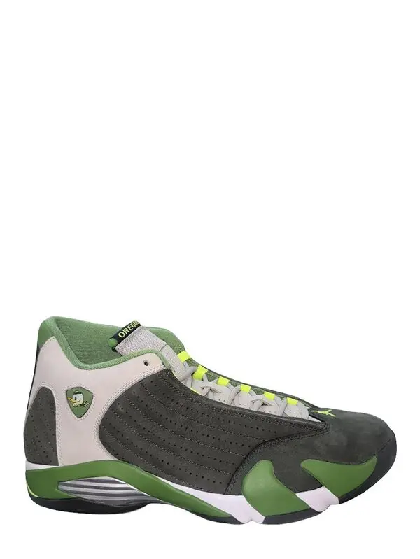 JORDAN 14 Retro Oregon Ducks Pe Sneakers - Deep Pewter/iron Ore