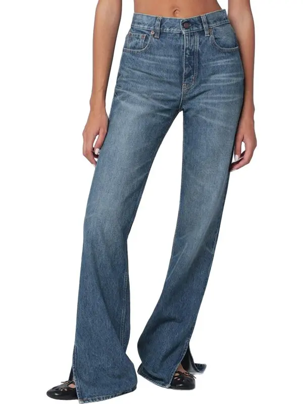 Chloé Jeans With Slits - Blue