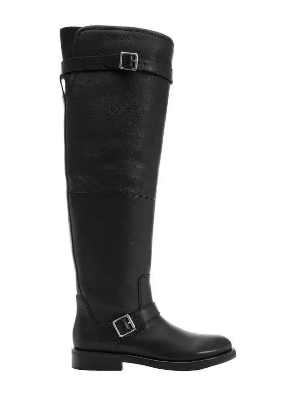 Simkhai Noah Over-the-knee Leather Boots - Black