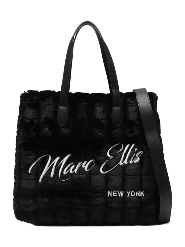 MARC ELLIS Logo Shoulder Bag - Black