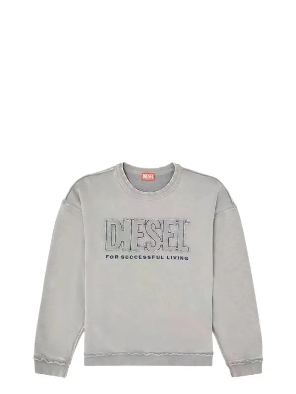 Diesel S-boxt-raw-v1 Sweatshirt - Grey